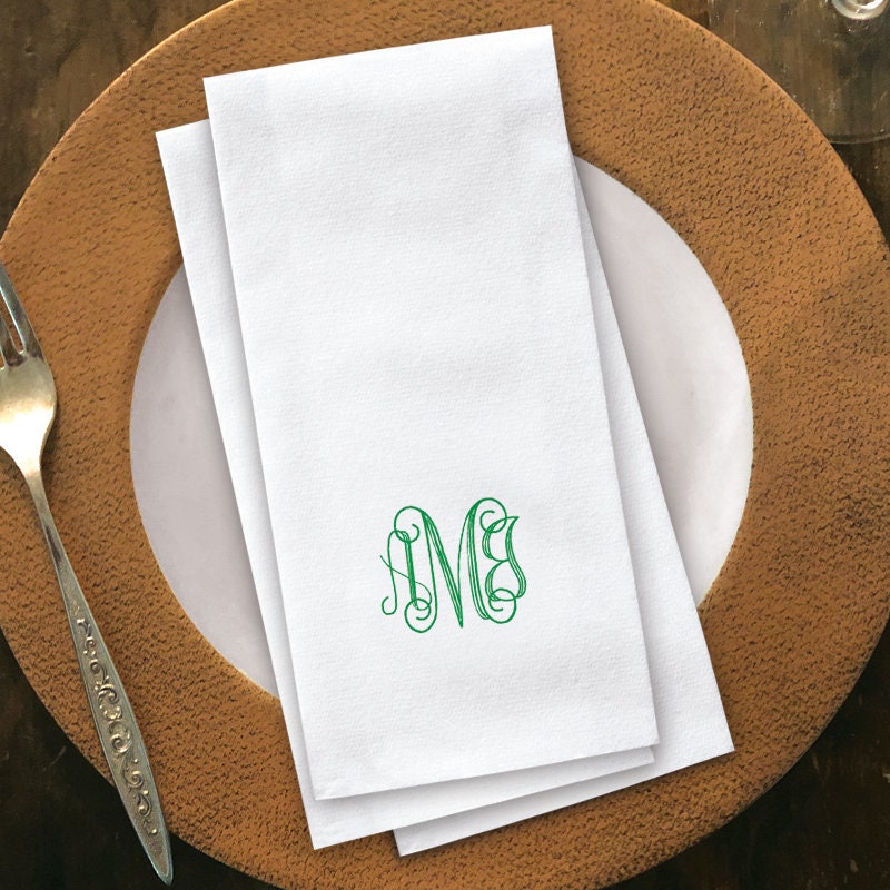 Monogrammed Disposable Guest Hand Towel - Etsy