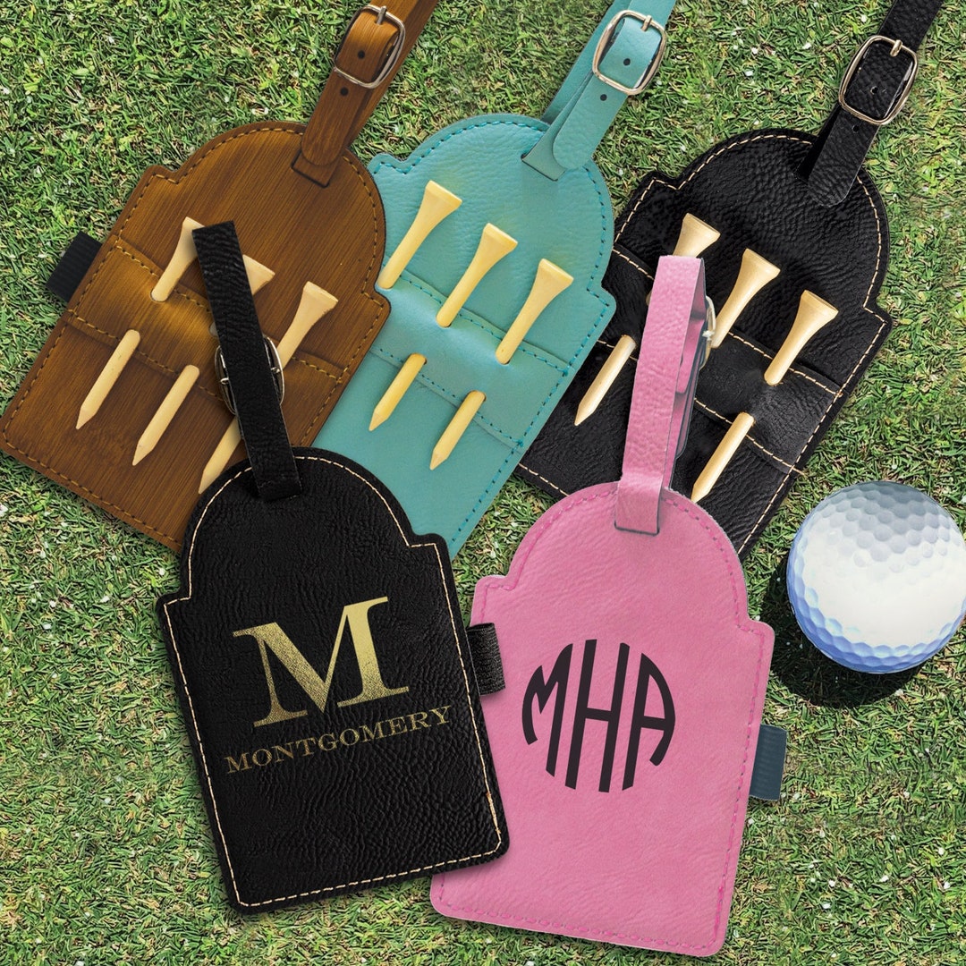 Golf Bag Tag With Golf Tees | Personalized Golf Tag | Gift for Golfers ...