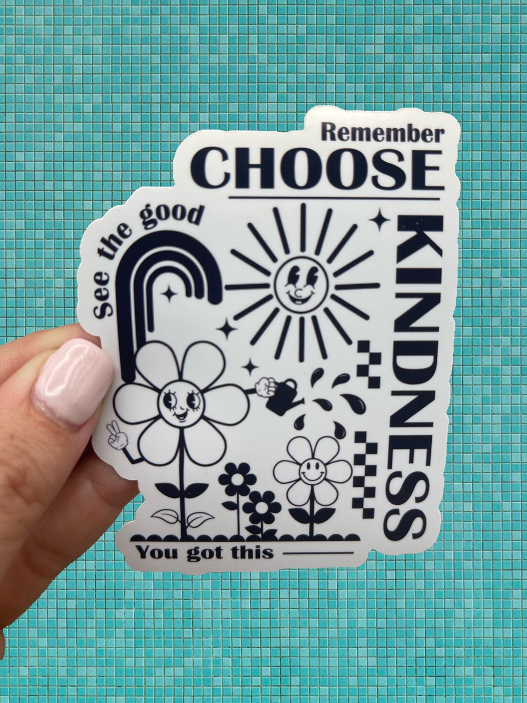 Choose Kindness Sticker - Etsy