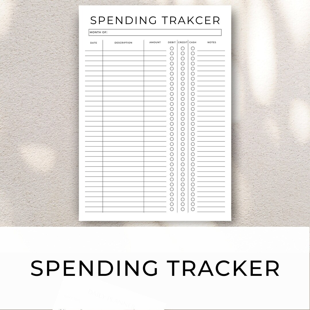 Spending Tracker | Expense Tracker | Business Expense | Personal ...