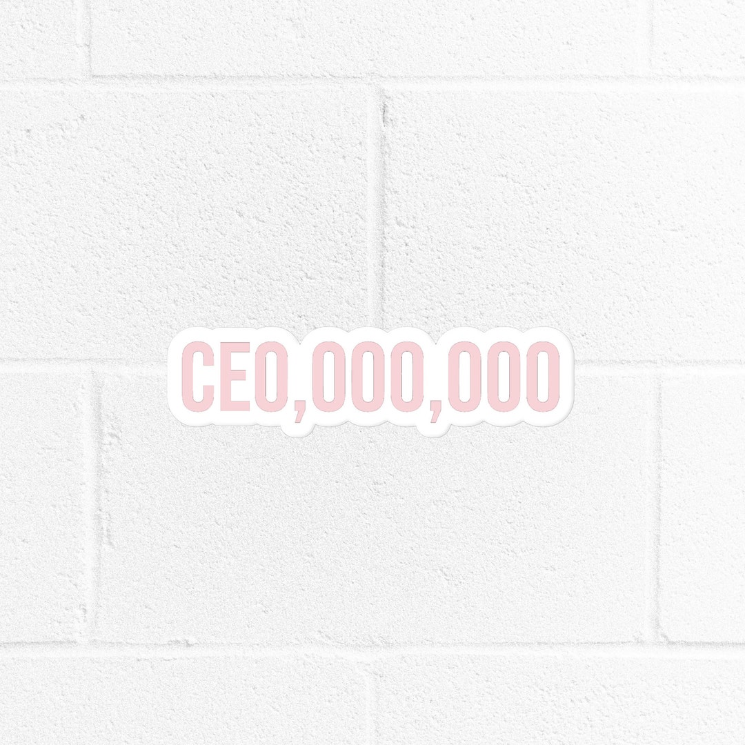 CEO Sticker | Inspirational Laptop Decal, Business Owner Gift - Etsy