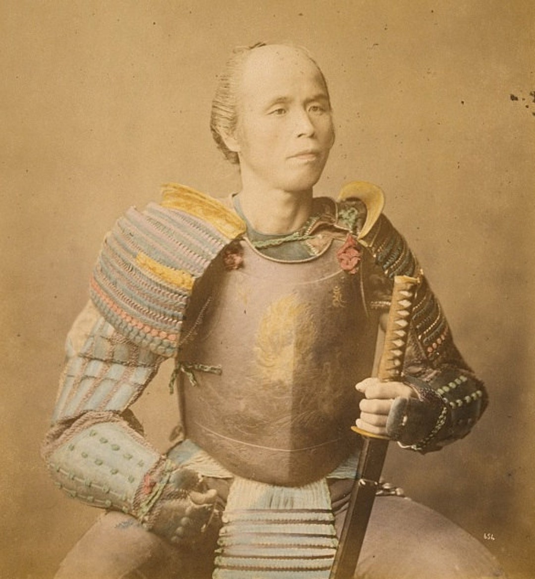 Samurai Warrior Half-length Studio Portrait Facing Front - Etsy