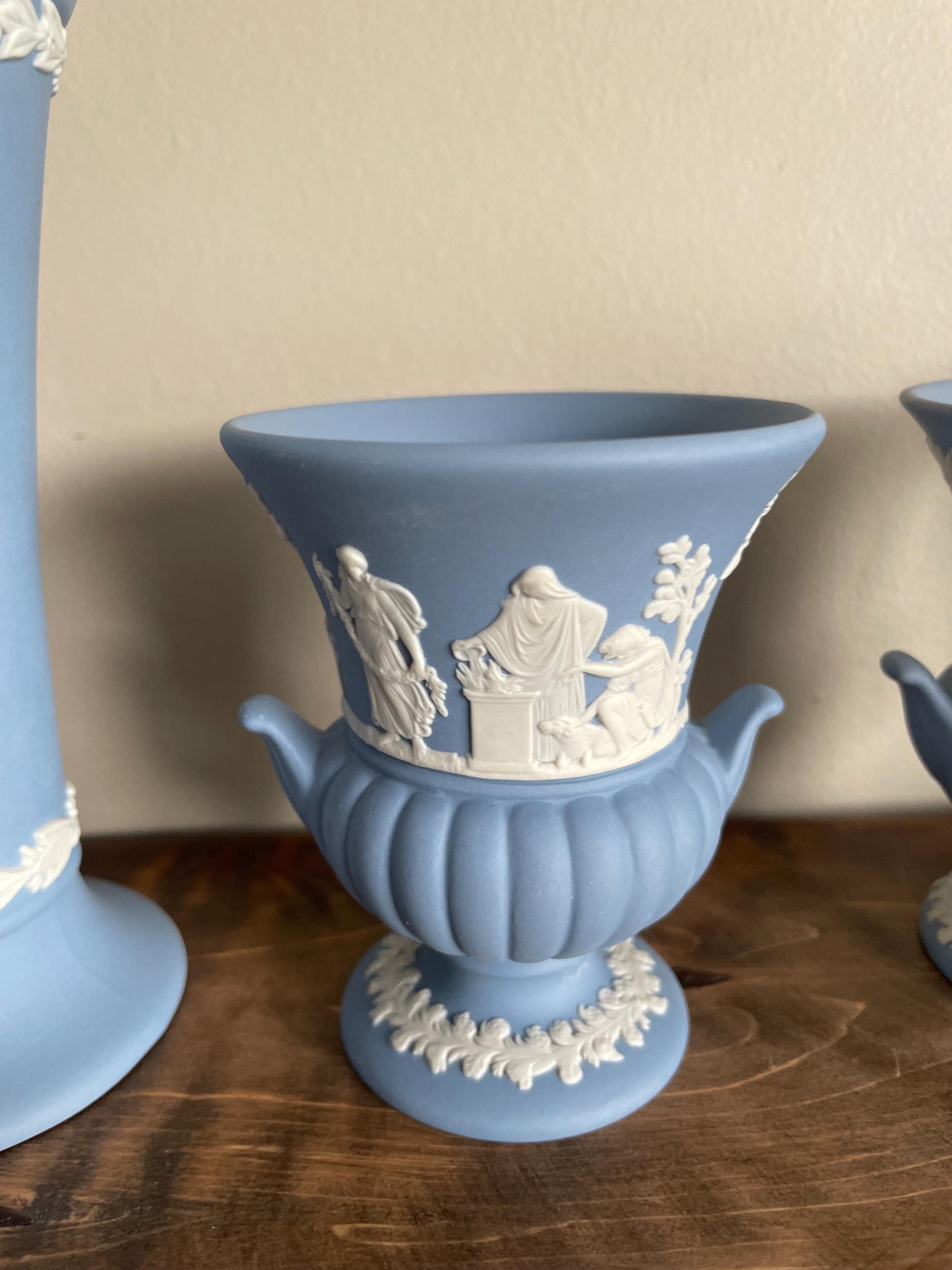 Wedgewood Jasper Blue Mini Urn - Etsy