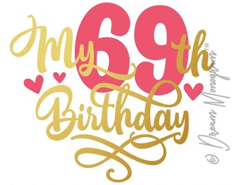 Happy 69th Birthday | Etsy