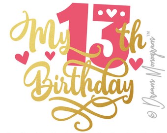 Official Teenager 13th Birthday Svg | Etsy