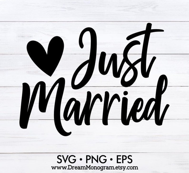 Just Married Svg Wedding Honeymoon Mr And Mrs Bride Etsy