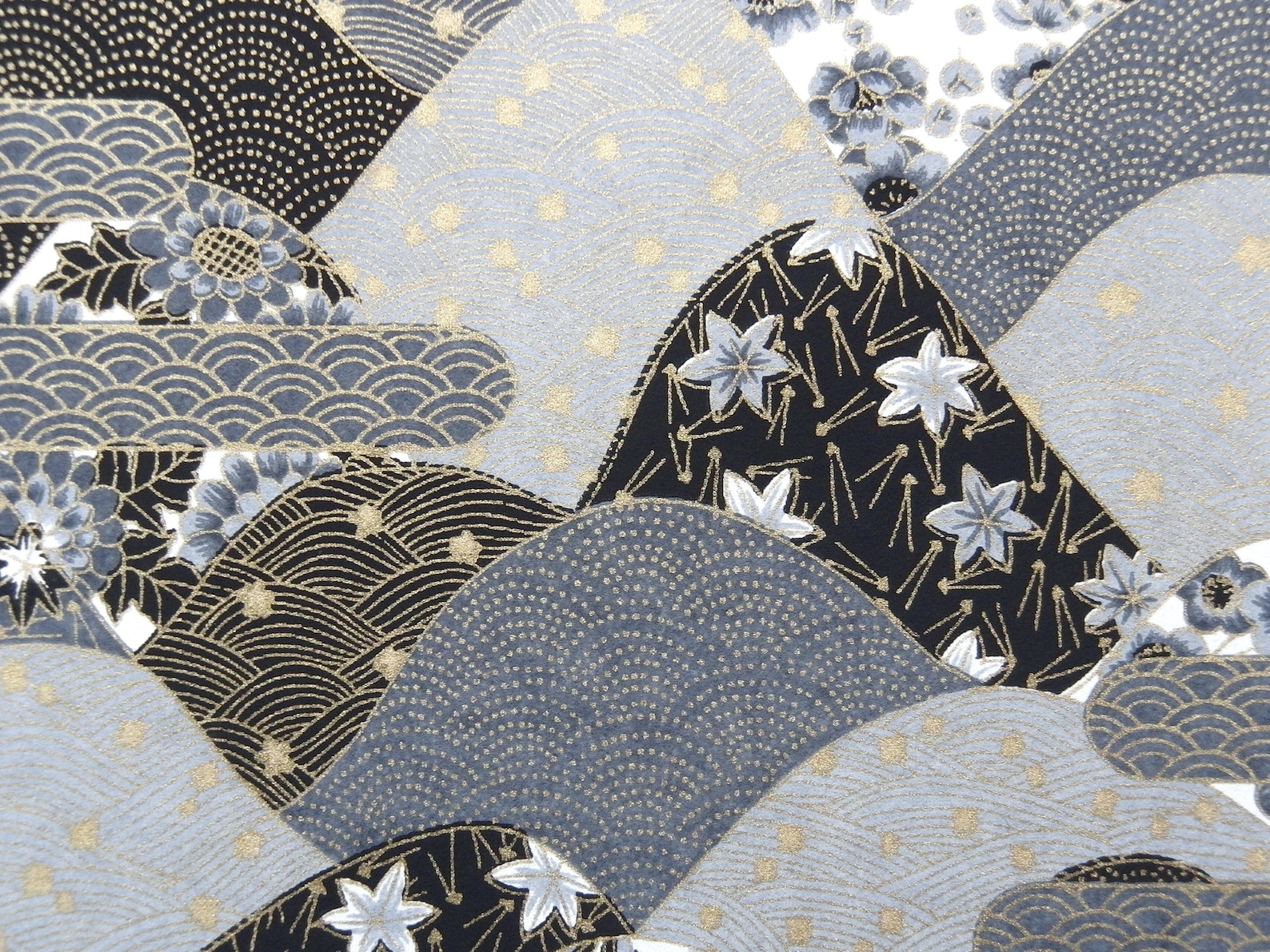 Japanese Paper Yuzen hills in the Mist. Pattern Mix. - Etsy