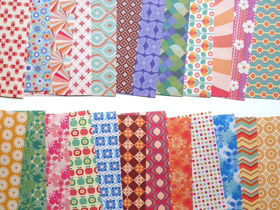 NEW Origami 24 Japanese Retro Patterns, 72 Sheets, 15 X 15cm, Colour on ...