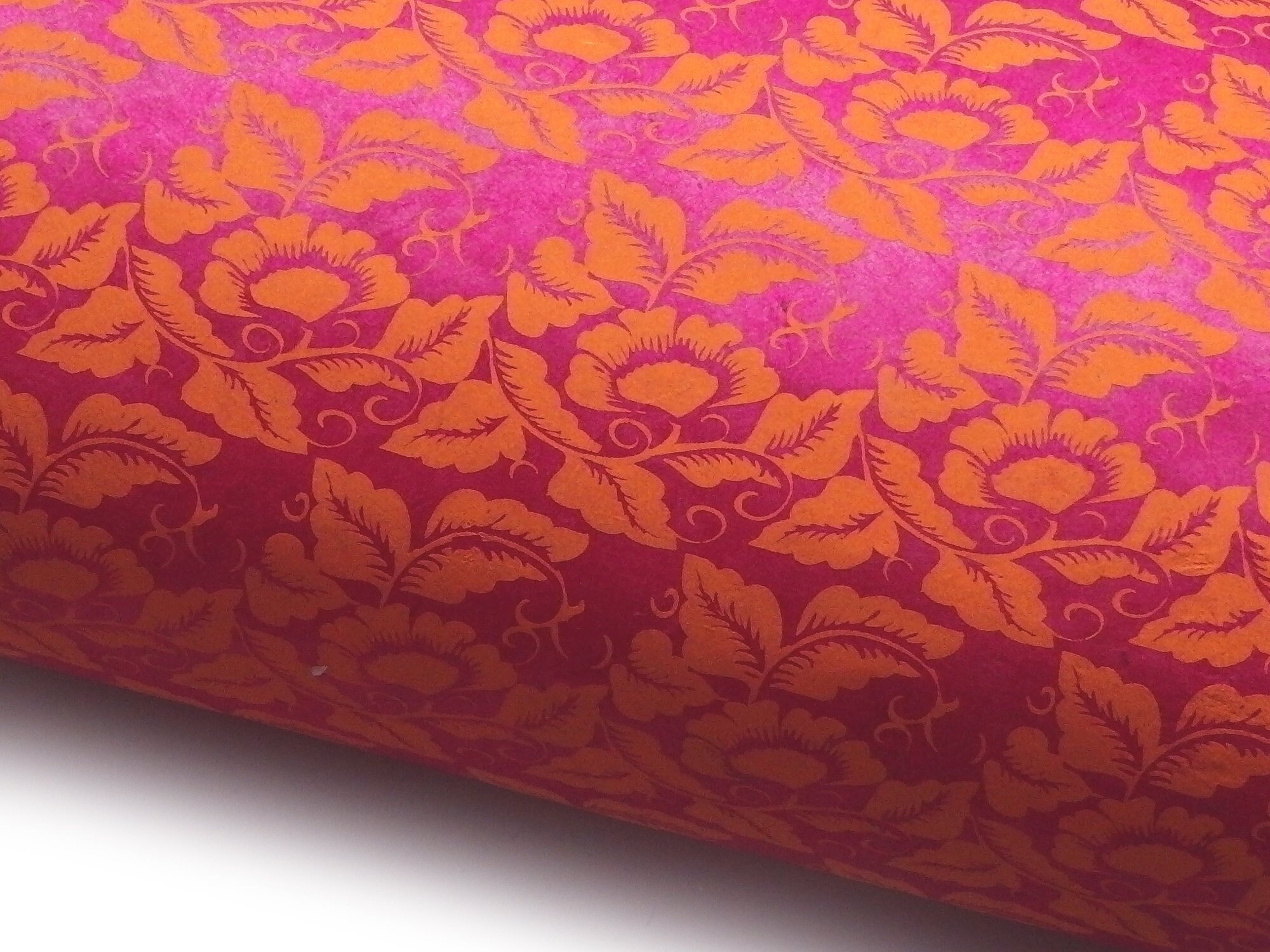 Lokta Paper flower Tendril. Pink/orange. Handmade | Etsy