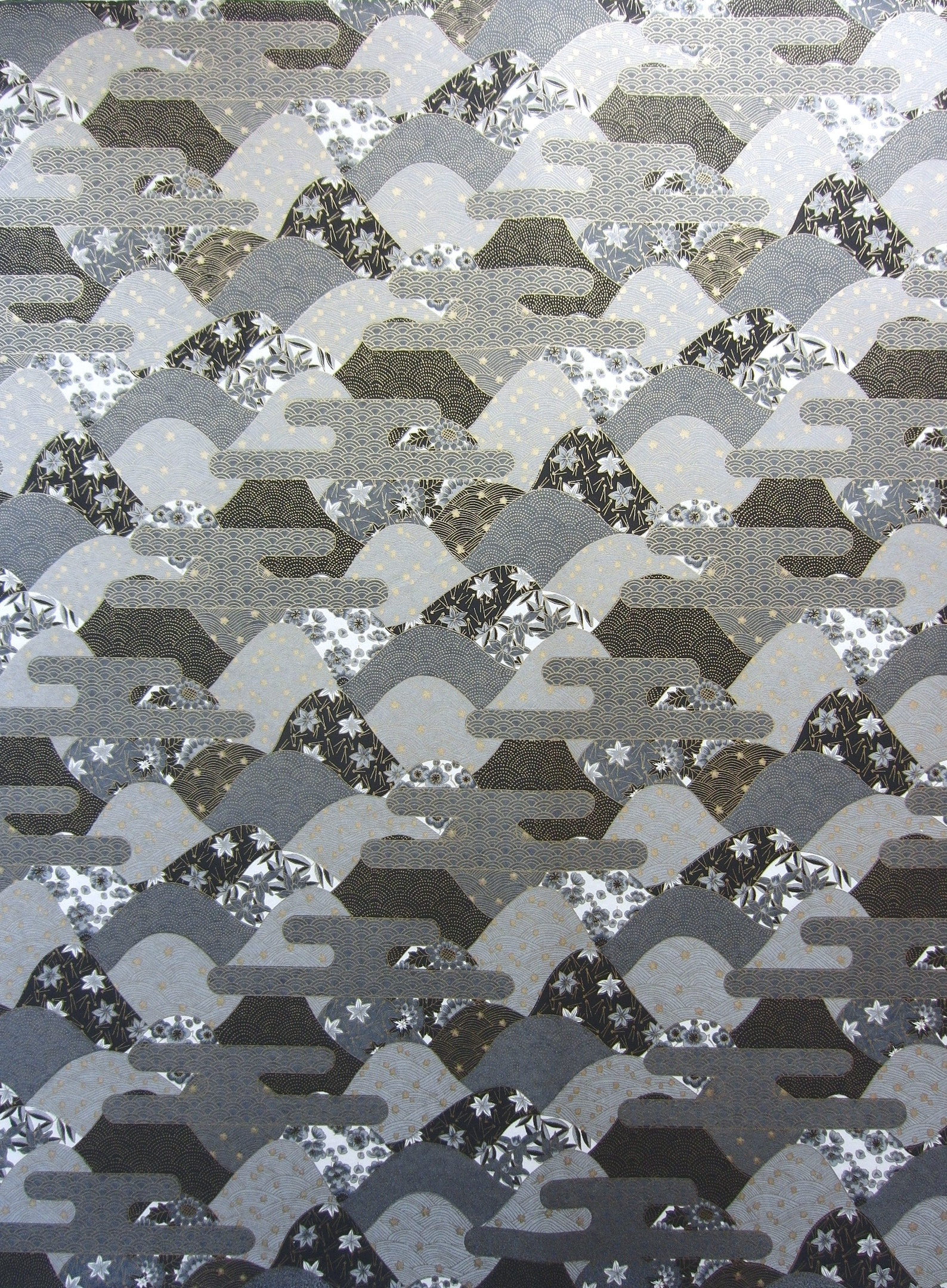 Japanese Paper Yuzen Hills in the Mist. Pattern Mix. | Etsy