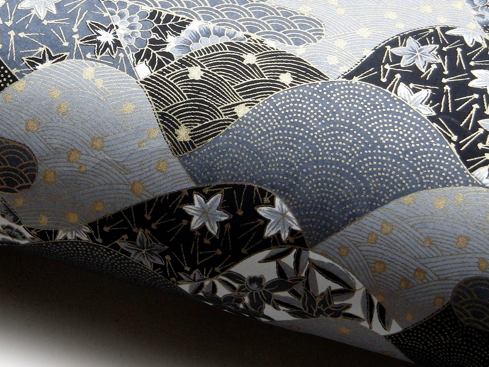 Japanese Paper Yuzen hills in the Mist. Pattern Mix. - Etsy