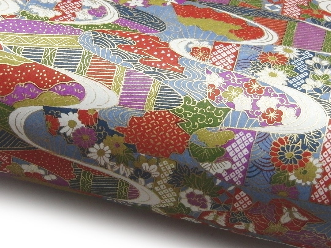 Japanese Paper Yuzen japanese Landscape With Streams - Etsy