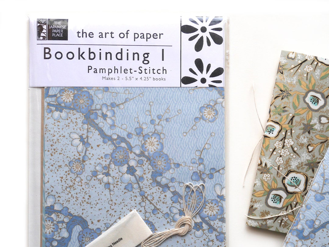 NEW! "bookbinding" Starter-kit, Material and Tool for 2 Simple Pamphlet ...
