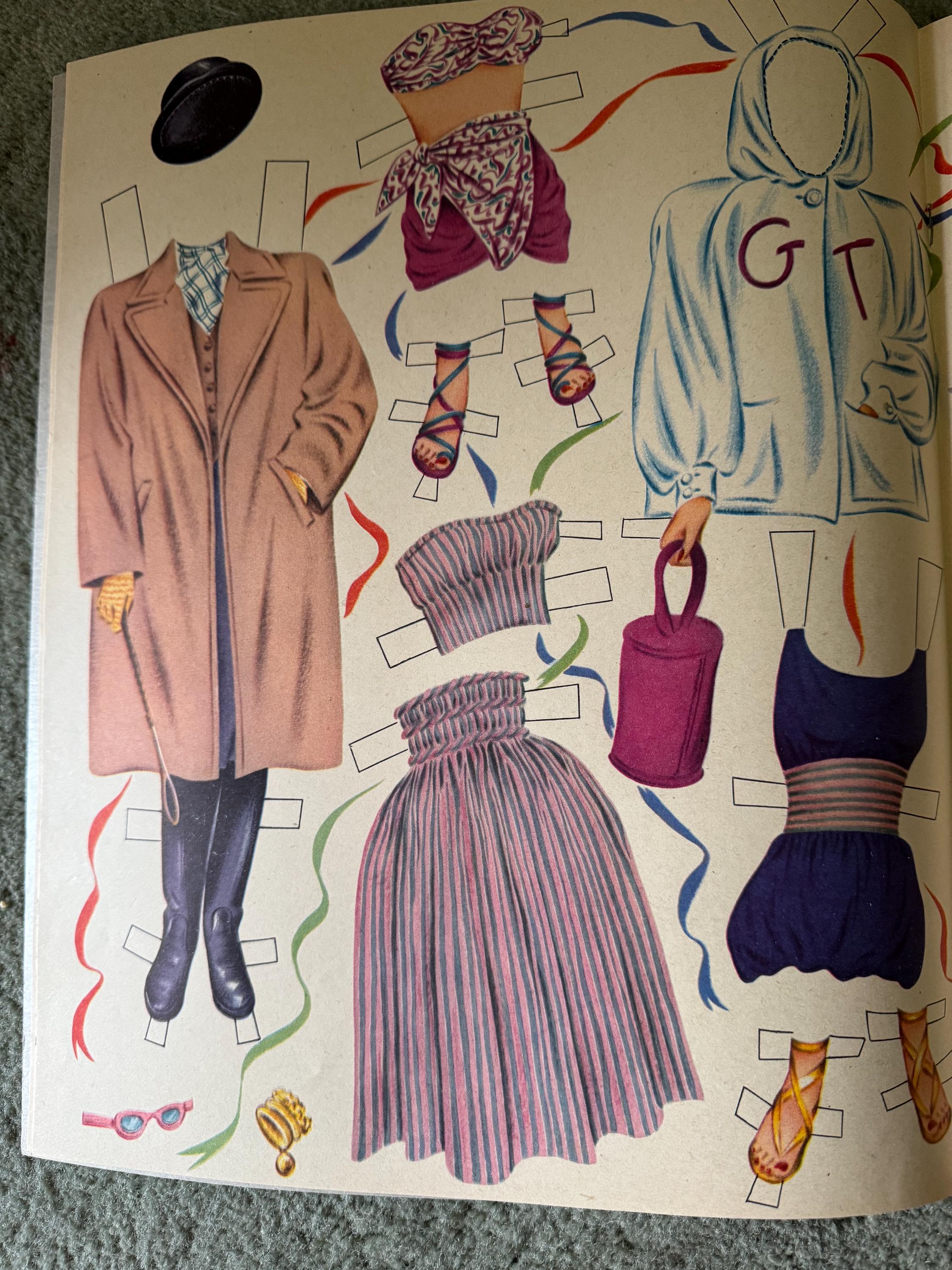 Original ( Not Reproduction) 1947 Uncut Gene Tierney Paper Dolls - Etsy