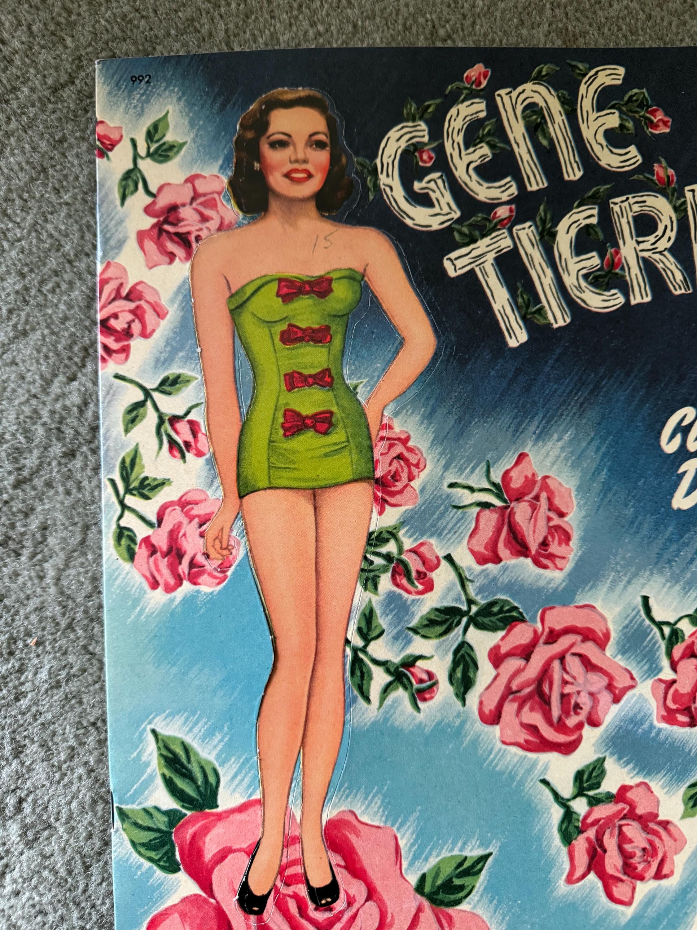 Original ( Not Reproduction) 1947 Uncut Gene Tierney Paper Dolls - Etsy