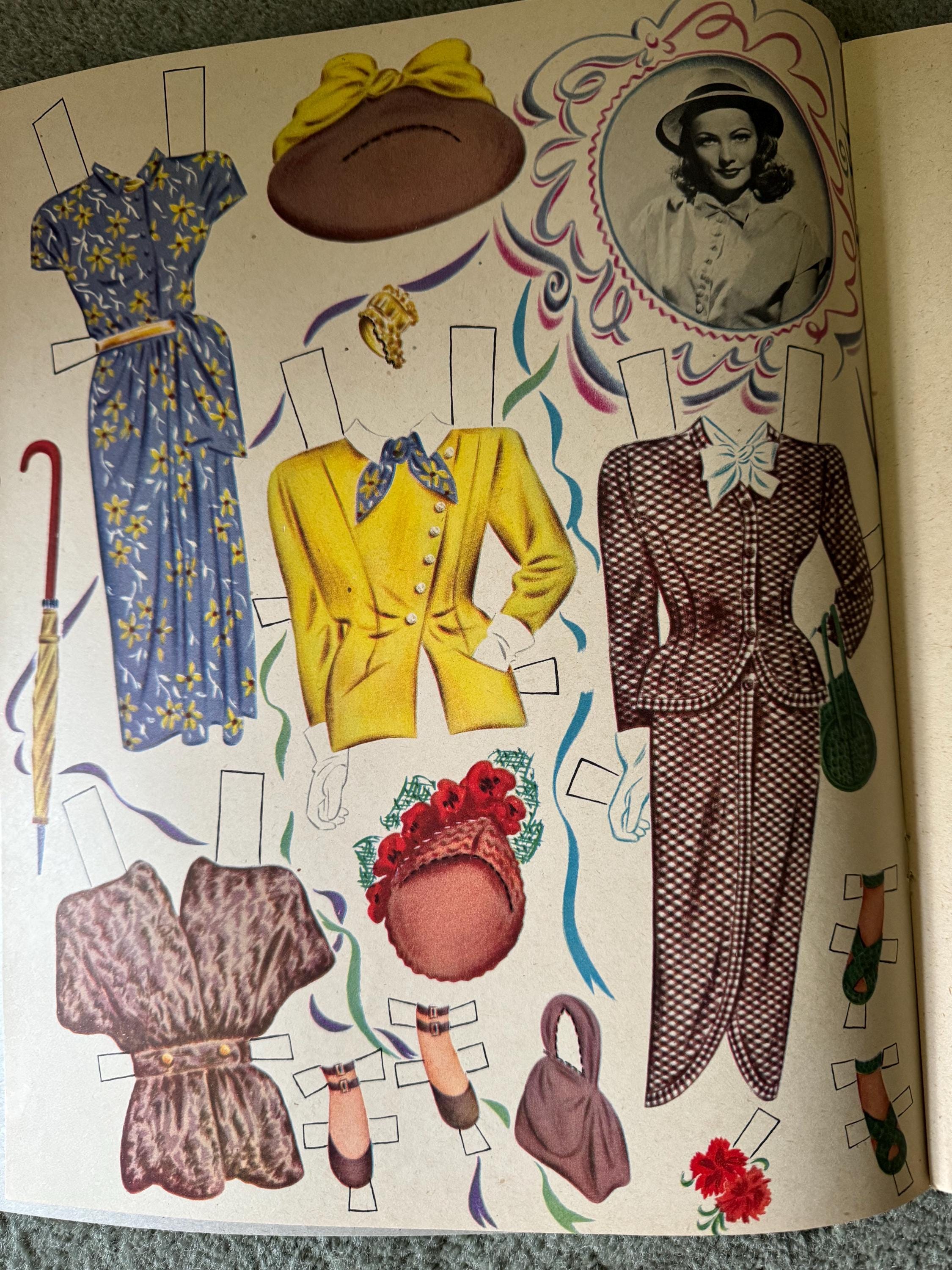 Original ( Not Reproduction) 1947 Uncut Gene Tierney Paper Dolls - Etsy