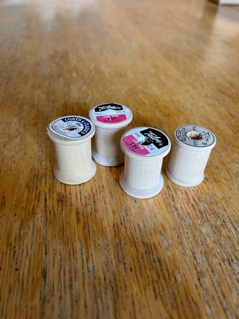 30 Vintage Thread Spools - Etsy