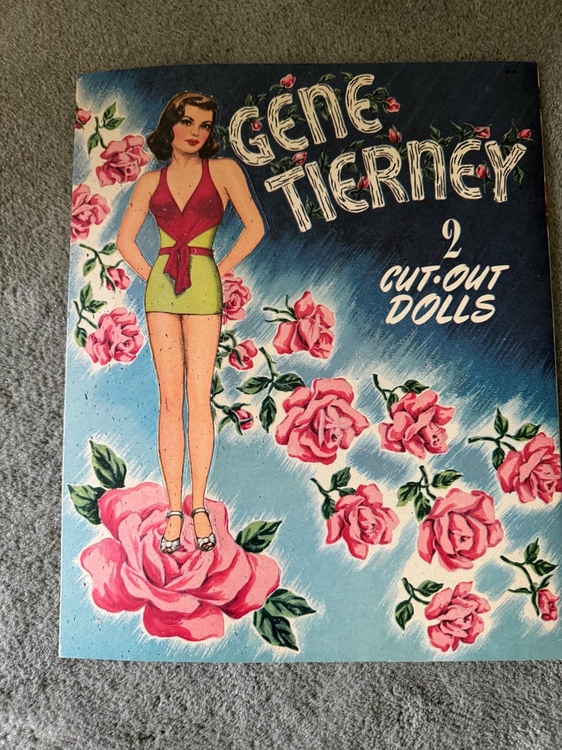 Original ( Not Reproduction) 1947 Uncut Gene Tierney Paper Dolls - Etsy