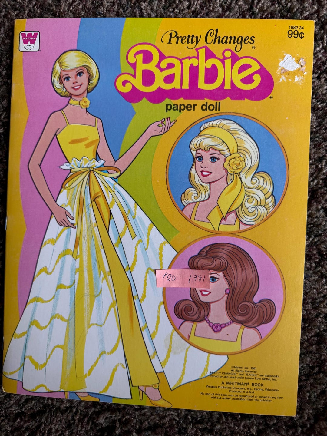 Pretty Changes Barbie Paper Doll Original Uncut Whitman Mattel 1981 - Etsy