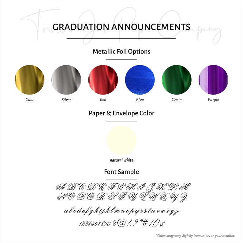 Traditional Graduation Announcements Graduation Invites - Etsy