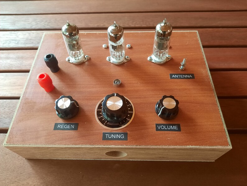 A Handmade Three Tube Super High Performance Regen Radio Receiver for 5 ...