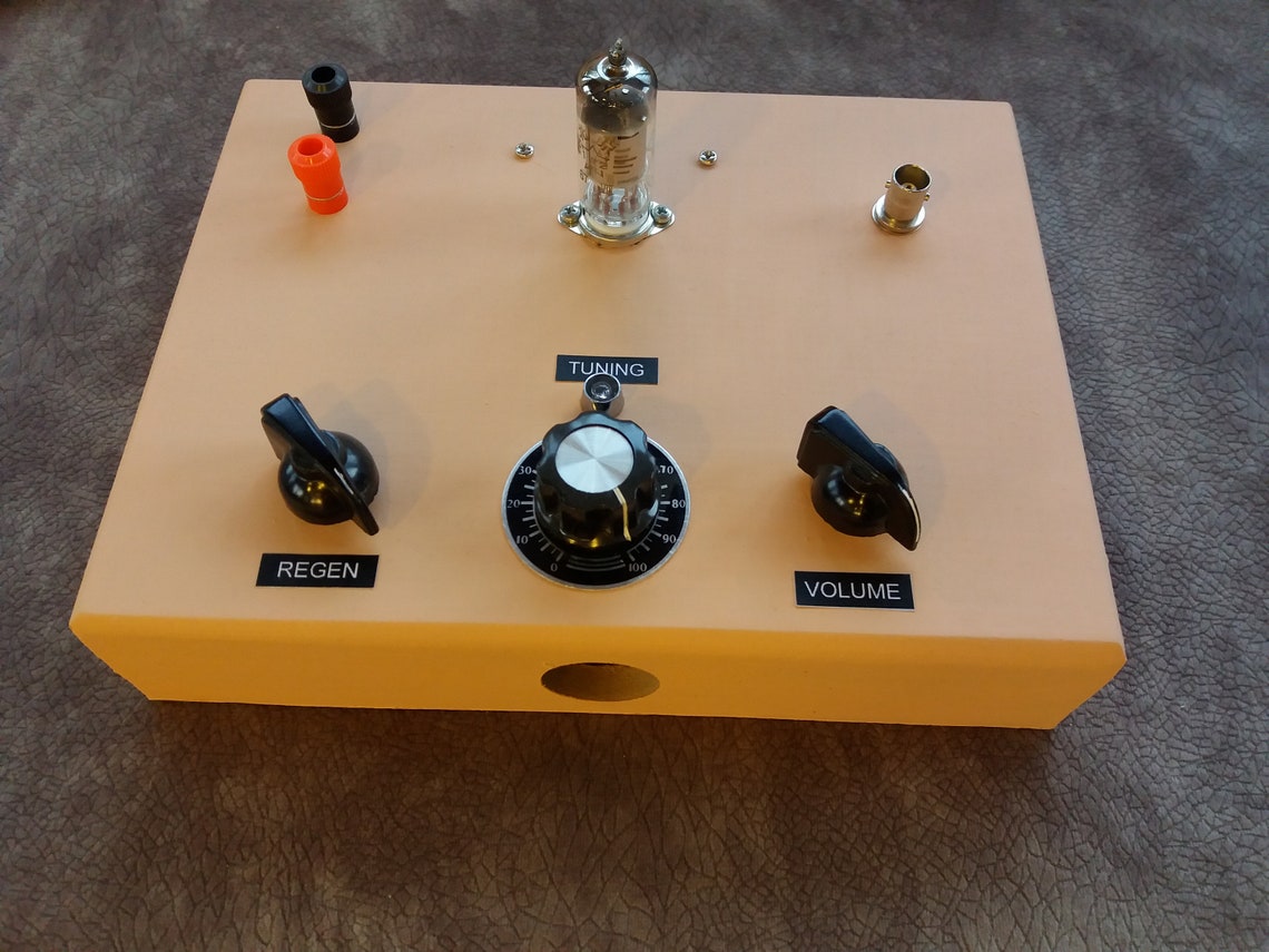 An ECC84 Tube 88-108 Mhz FM Onetube Regen Radio Receiver Crystal Clear ...