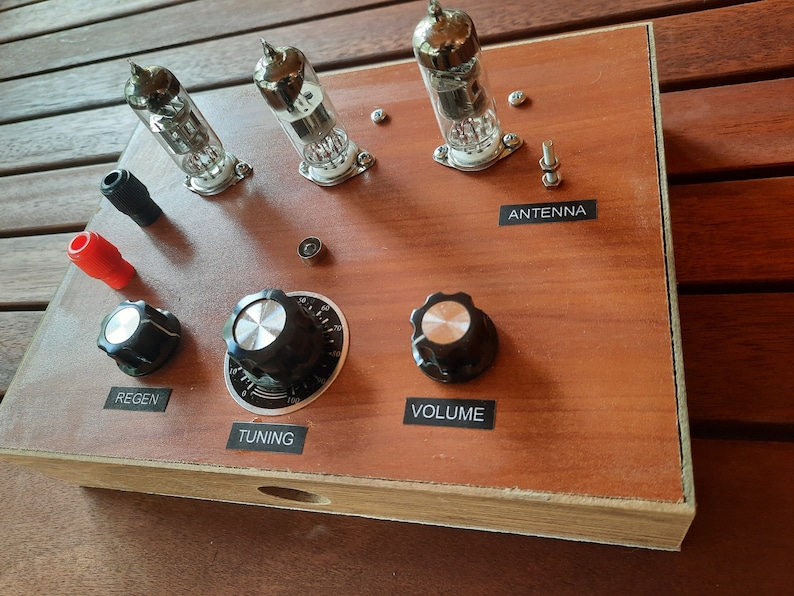 A Handmade Three Tube Super High Performance Regen Radio Receiver for 5 ...