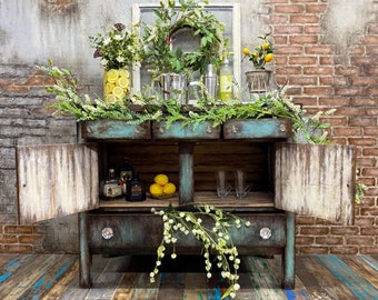 Turquoise Tv Stand - Etsy