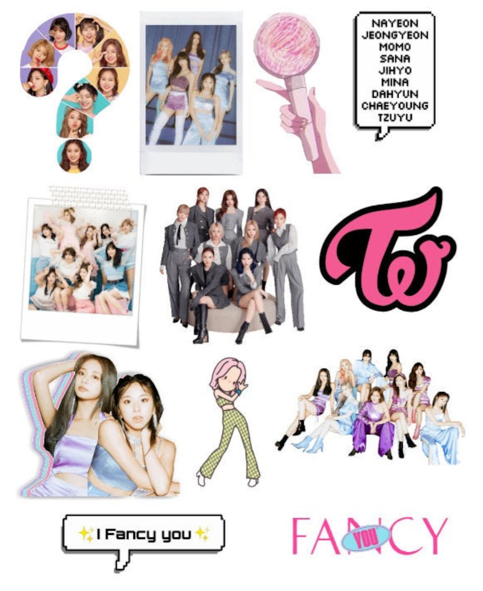 Twice Kpop Sticker Pack Impermeable - Etsy España
