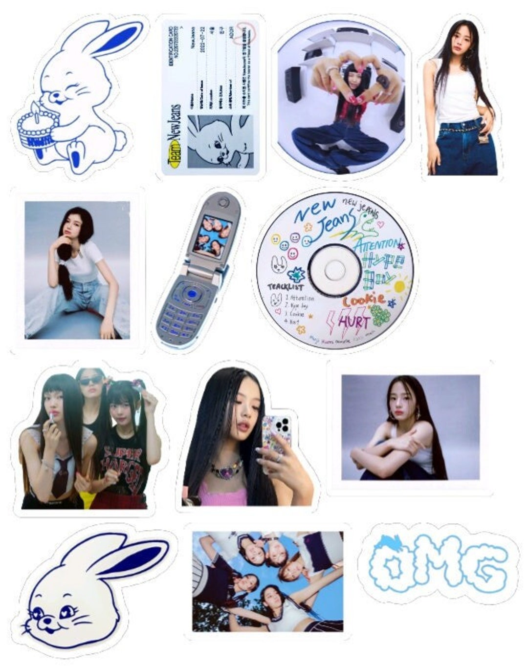 Newjeans Kpop Sticker Pack waterproof - Etsy UK