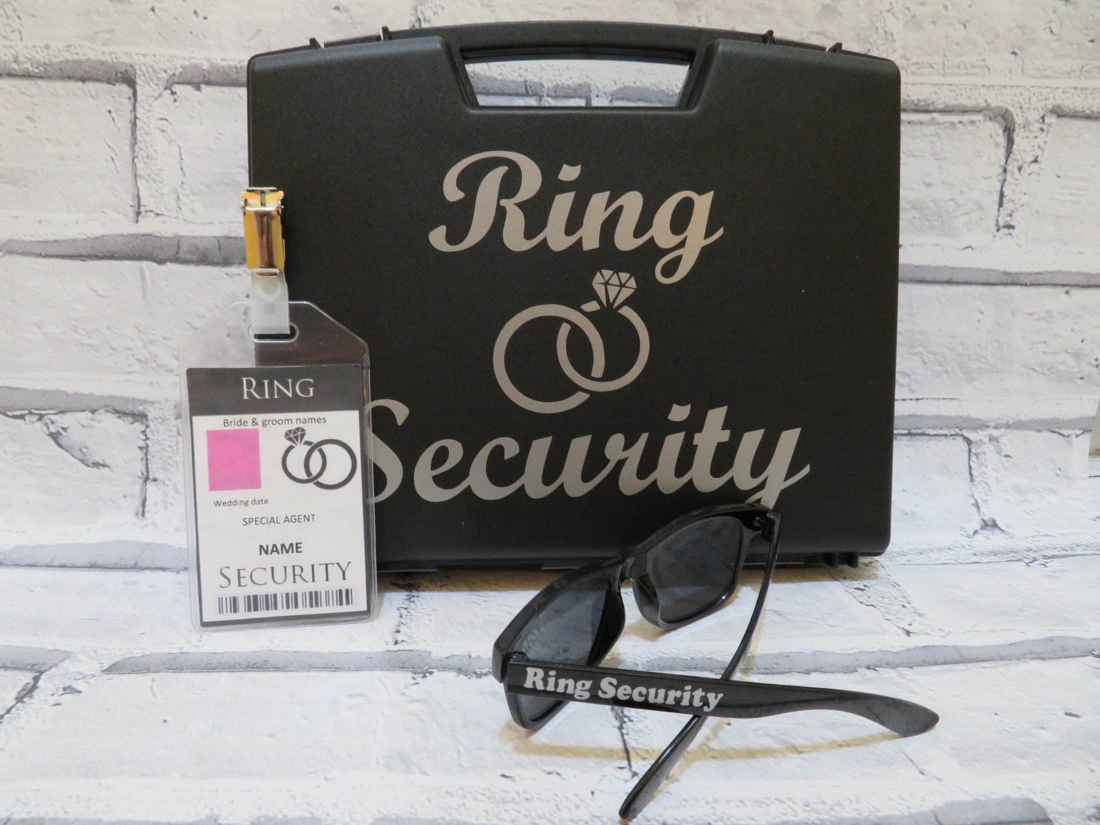 Ring Security Box Sunglasses Badge Ring Security Set - Etsy
