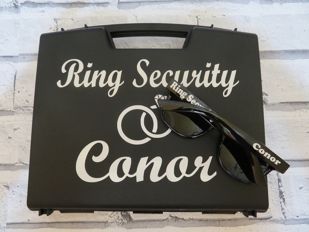 Ring Security Box, Ring Security Sunglasses, Page Boy Gift, Ring Bearer ...