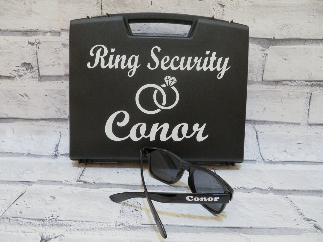 Ring Security Box With FREE Sunglasses, Ring Holder Inside, Ring Bearer ...