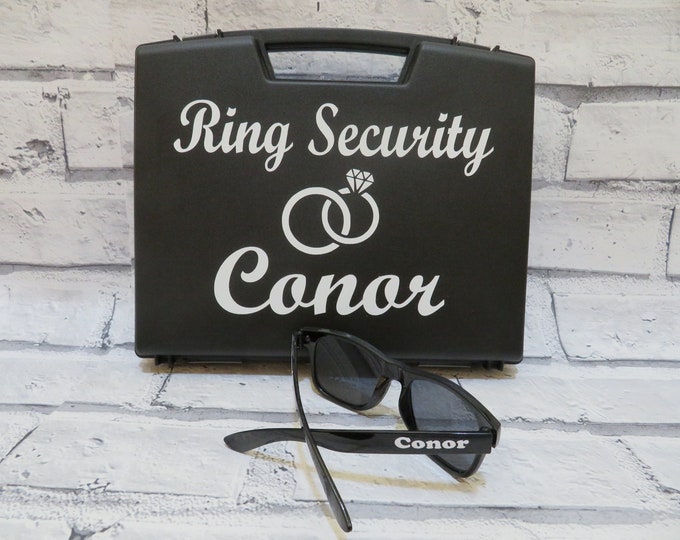 Ring Security Box With FREE Sunglasses, Ring Holder Inside, Ring Bearer ...