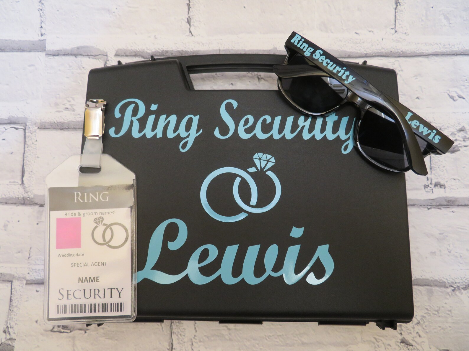 Ring Security Box Sunglasses Badge Ring Security Set Etsy Uk