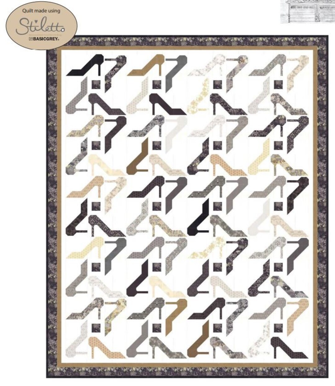Stiletto Guilty Pleasure Quilt Kit by Basic Grey for Moda - Etsy