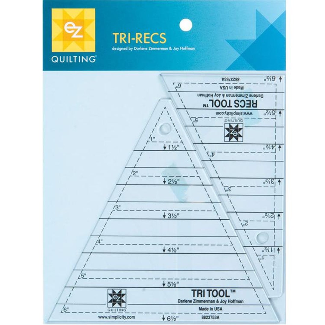 Tri-recs Triangle Ruler by Darlene Zimmerman and Joy Hoffman for EZ ...