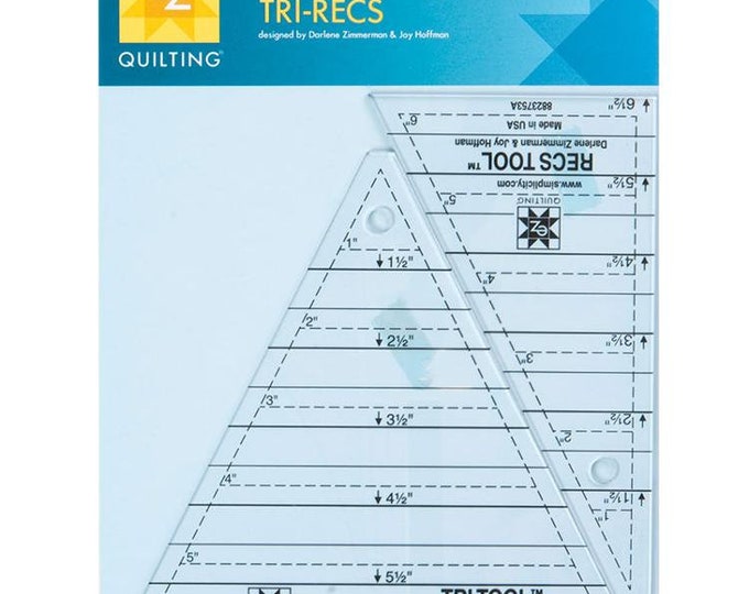 Tri-recs Triangle Ruler by Darlene Zimmerman and Joy Hoffman for EZ ...