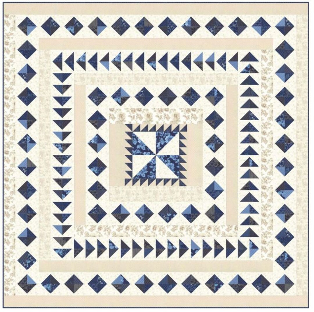 Regency Blues Quilt Kit by Christopher Wilson-tate for Moda - Etsy
