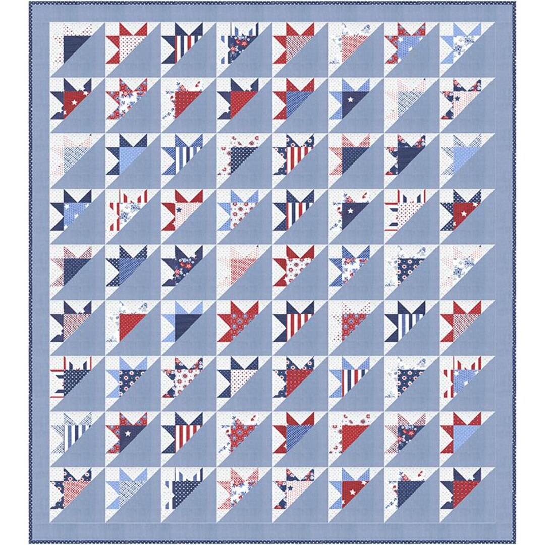 Star Spangled Quilt Kit by April Rosenthal of Prairie Grass Patterns ...