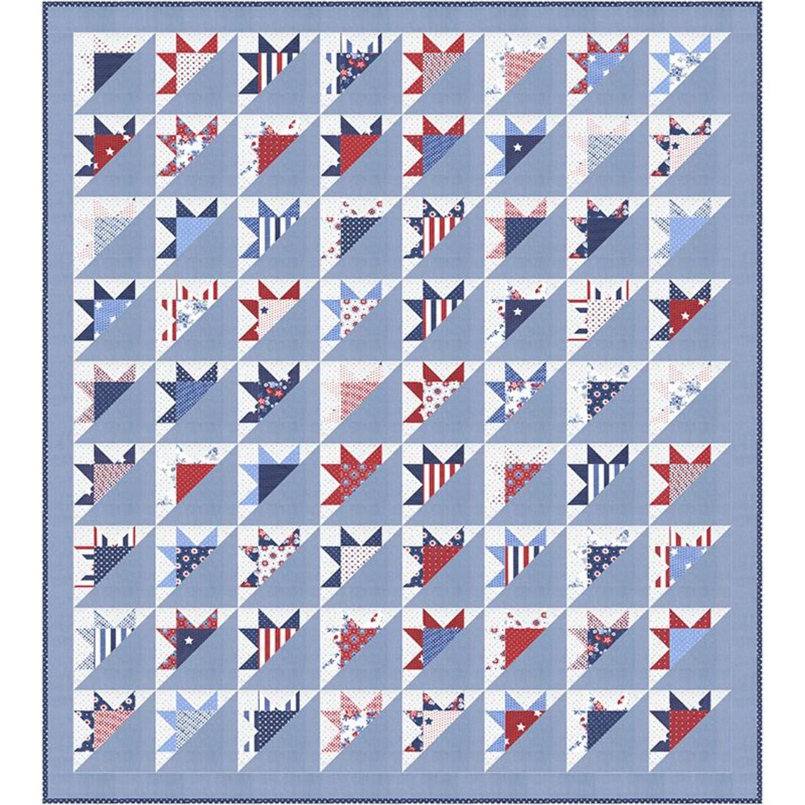 Star Spangled Quilt Kit by April Rosenthal of Prairie Grass Patterns ...