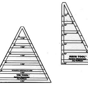 Tri-recs Triangle Ruler by Darlene Zimmerman and Joy Hoffman for EZ ...
