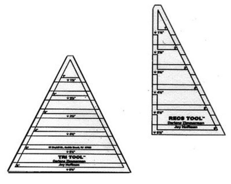 Tri-recs Triangle Ruler by Darlene Zimmerman and Joy Hoffman for EZ ...