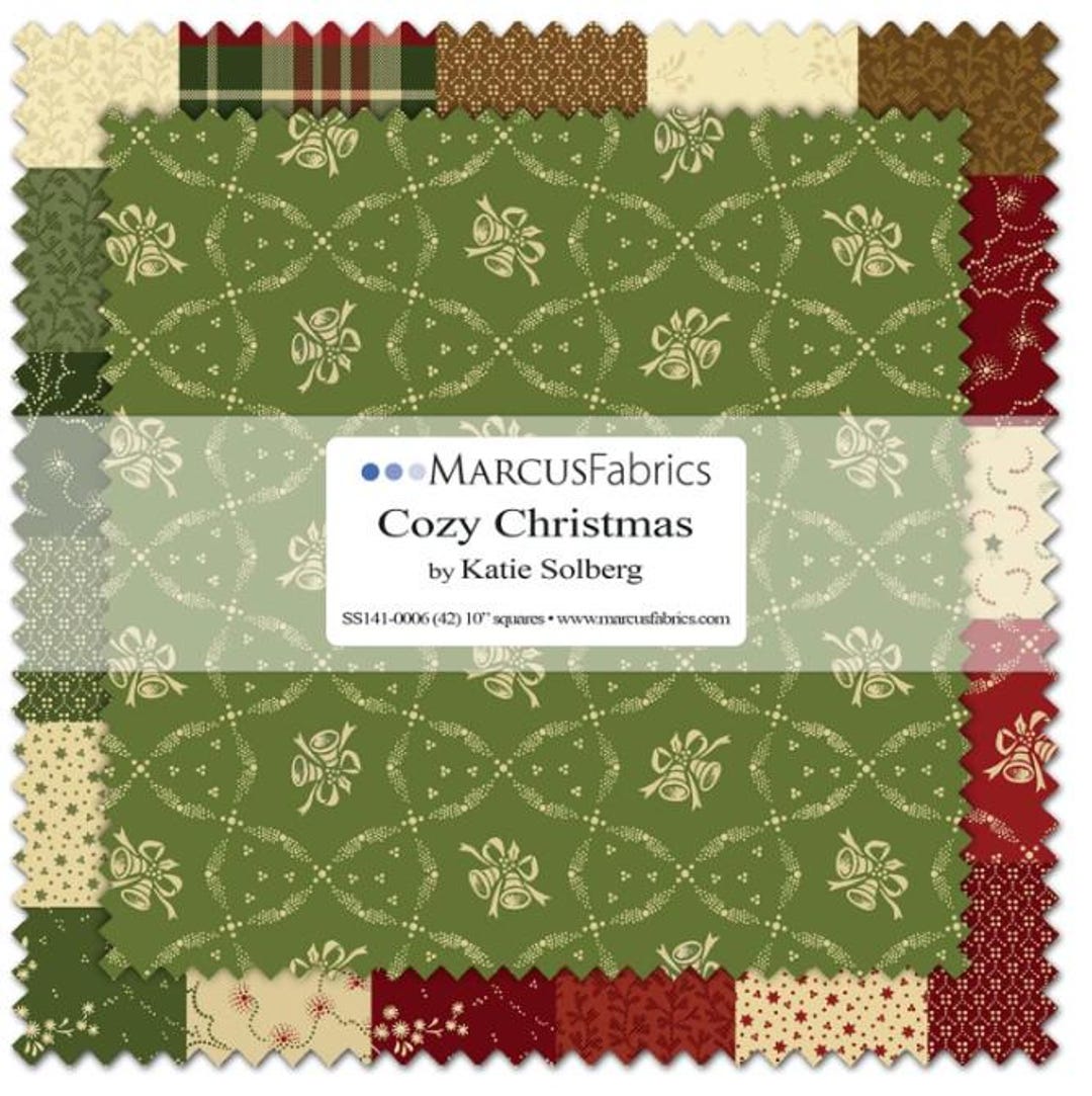 Cozy Christmas 10 Inch Squares by Katie Solberg for Marcus Fabrics - Etsy