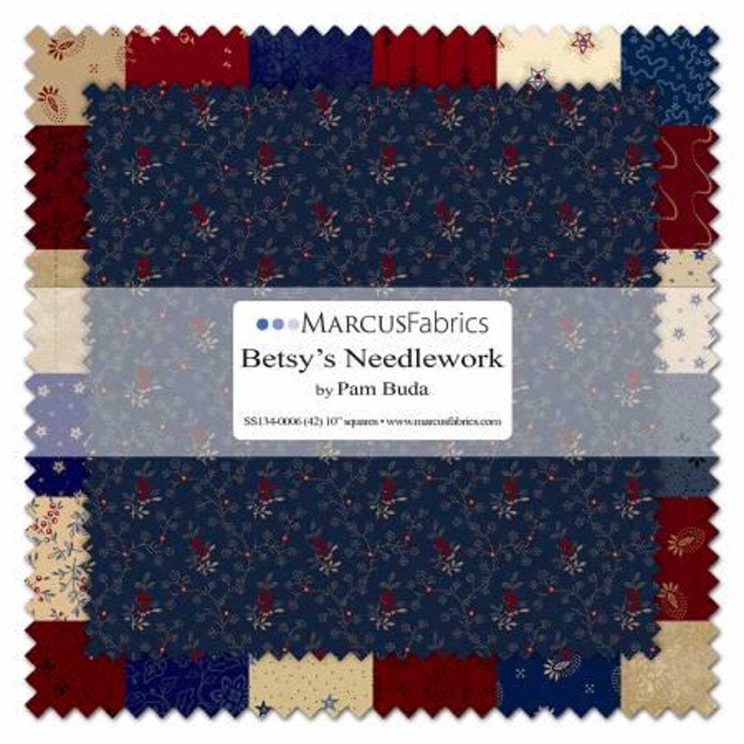 Betsy's Needlework Layer Cake 10 Inch Squares by Pam Buda for Marcus - Etsy