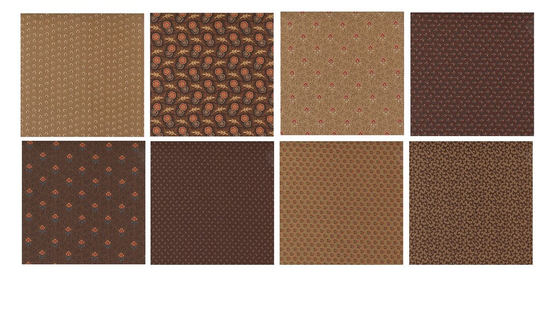Rose Brown Fat Quarter Bundle by Jo Morton for Moda - Etsy