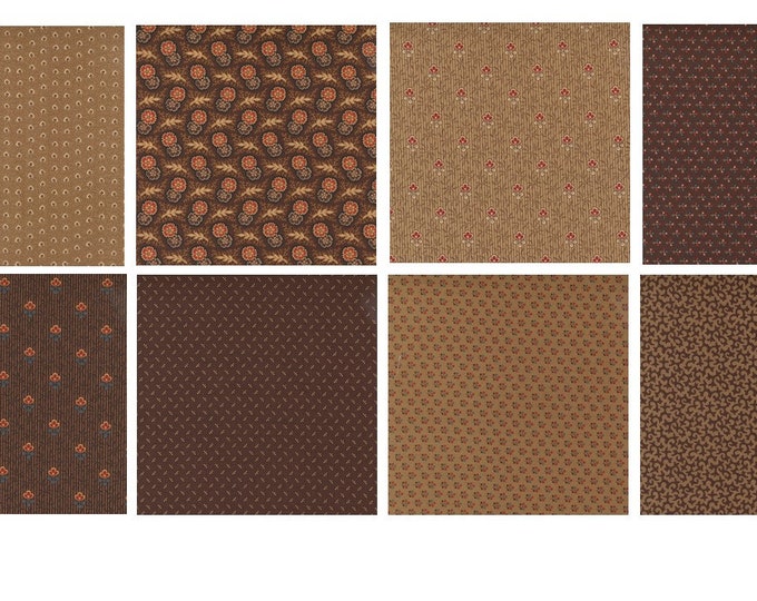 Rose Brown Fat Quarter Bundle by Jo Morton for Moda - Etsy