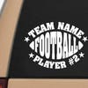 Personalized Football Car Window Decal - Etsy