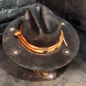 Vintage Rare Custom Cowboy Hat , fallen Angel - Etsy