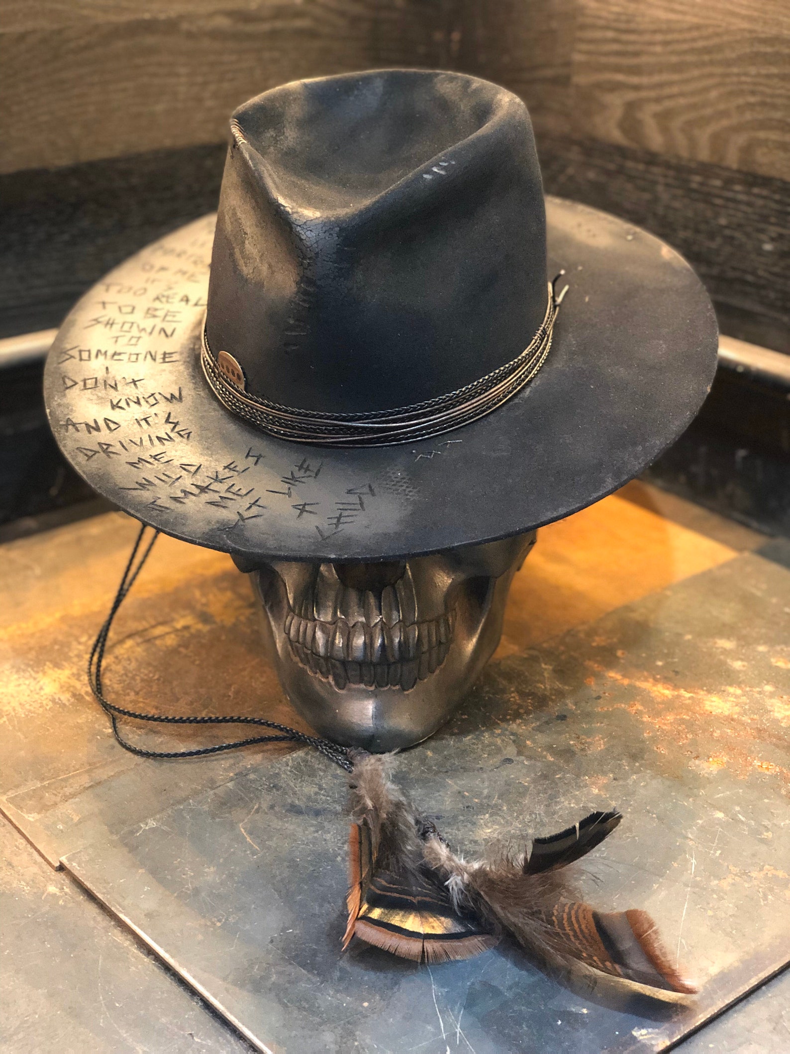 Vintage Rare Custom Hat the Wall | Etsy